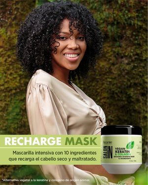 RECAMIER SALON IN RECHARGE INTENSIVO KERATINA VEGANA Y COLAGENO 500 GR