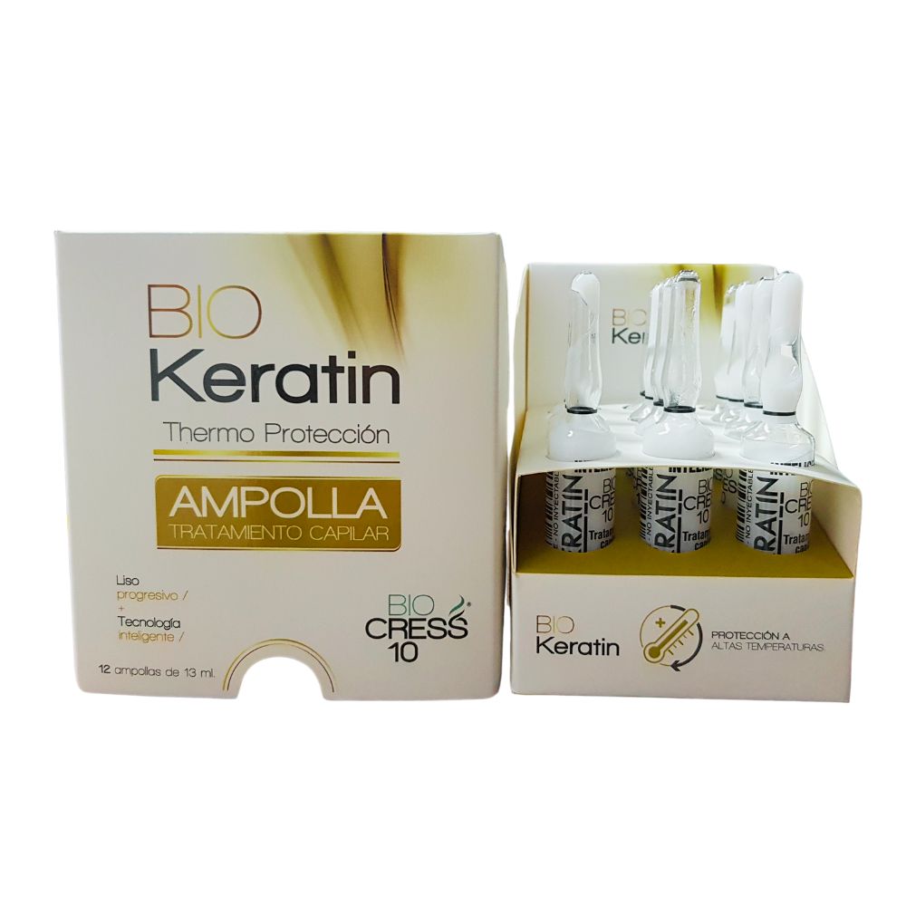 Biocress 10 Ampollas Biokeratin (12 Pack).