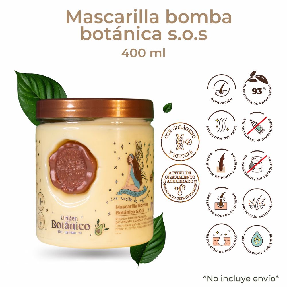 Ritual Botanico Mascarilla Bomba capilar ritual Botanico x 400mL.