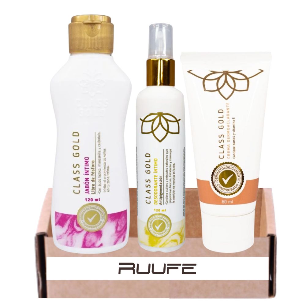 Class gold jabon intimo, Class gold crema dermoaclarante 60mL, Class g