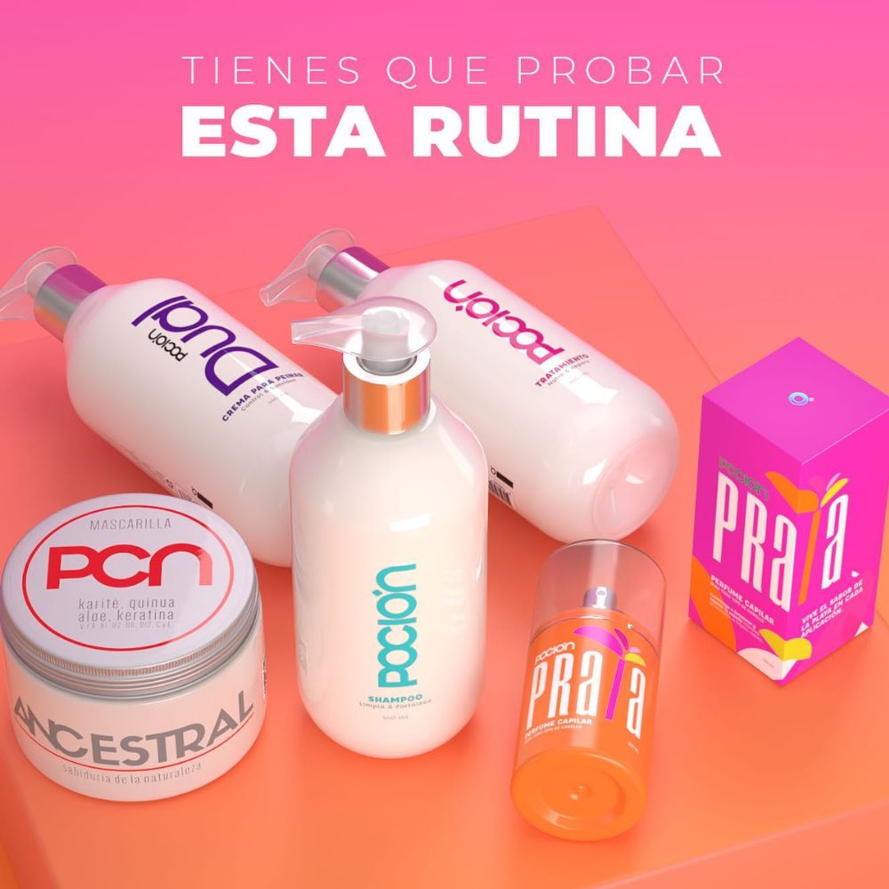La Pocion Shampoo capilar y La Pocion Tratamiento para el cabello (2 p