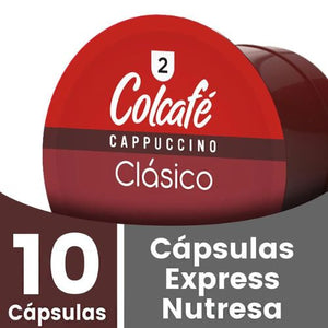 Colcafe Cappuccino Capsules Express Classic Coffee - 10 units (1 pack)