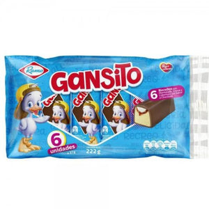 Gansito Vanilla Cake with Blackberry Jam, Cream and Chocolate Covering