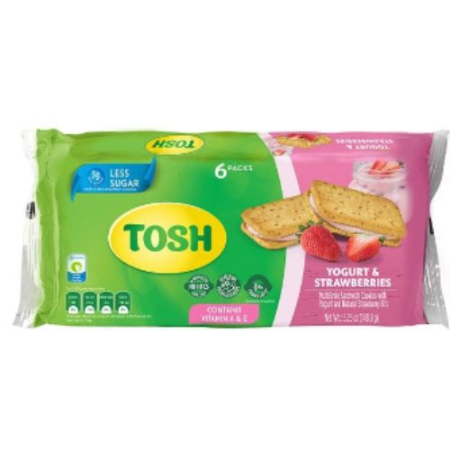 Tosh Yogurt & Strawberries Cream Cookies | No Artificial Flavors or Sw ...