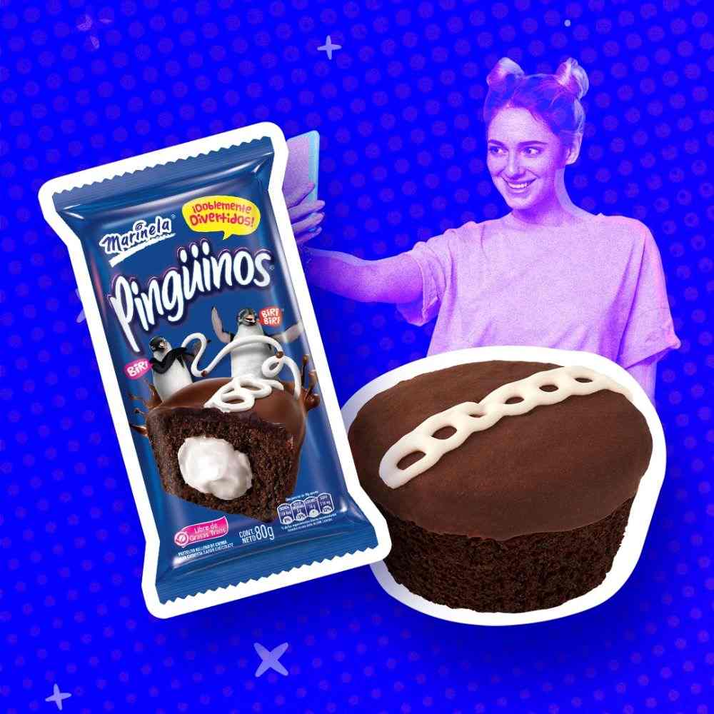 Marinela Pinguinos Minix 240gr - 12 unid (2 pack) Snack